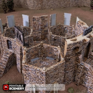 King's Keep: Tabletop Fortress Medieval Wargaming Terrain - Castle ...