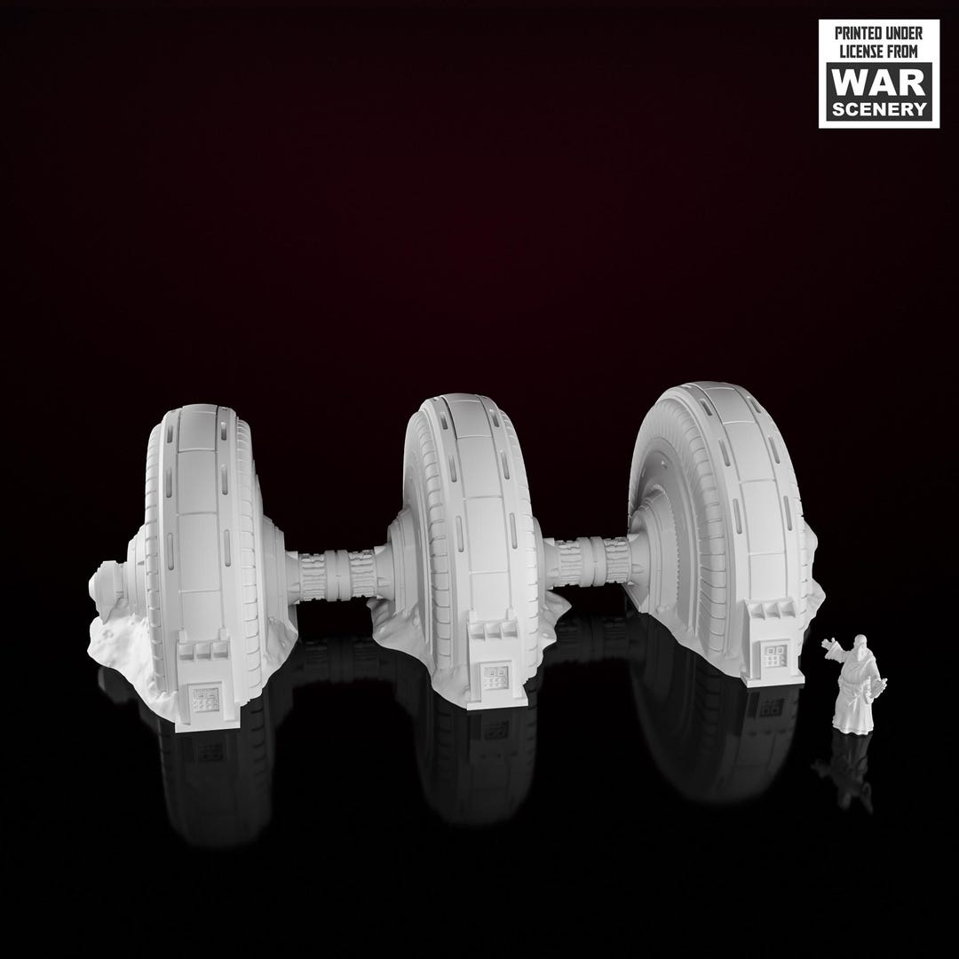 Shield Generators: Tabletop War Scenery, Rebel Base Sci-fi Snow Planet ...