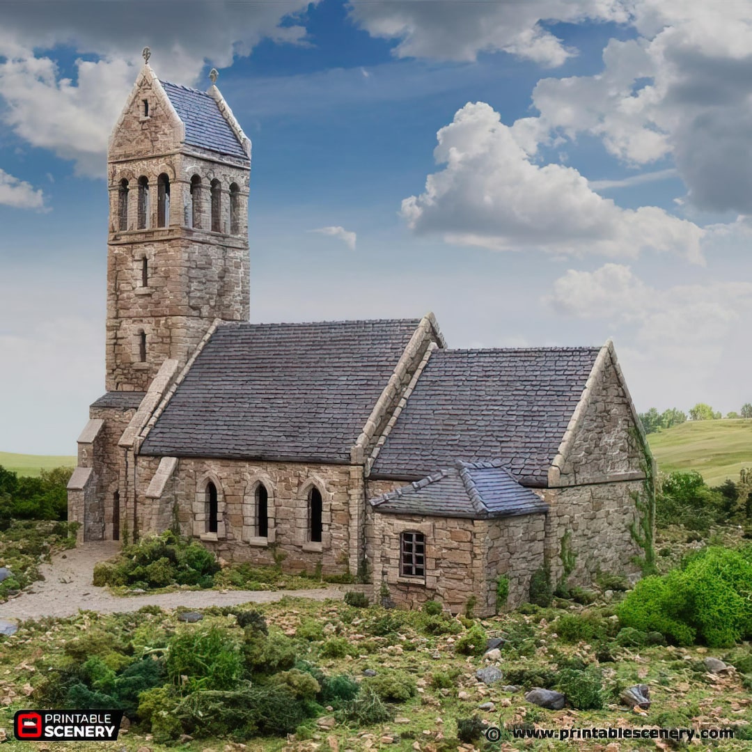 Norman Church: Large Tabletop Terrain, Historical Wargaming Scenery ...