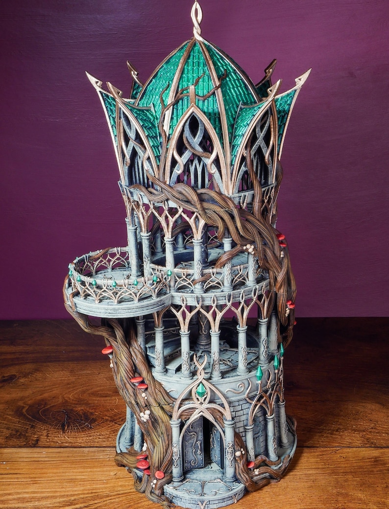 Elven Tower : 3D Printed Fantasy Tabletop RPG Scenery Terrain - Etsy