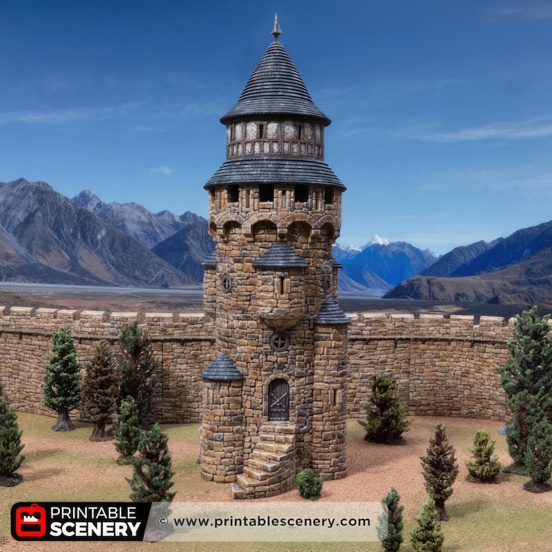 Earl's Round Tower: Tabletop Fort for Wargaming - Hex Castle, Fantasy ...