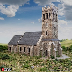 Tabletop Terrain Church Building Historical Printable Scenery Fantasy ...