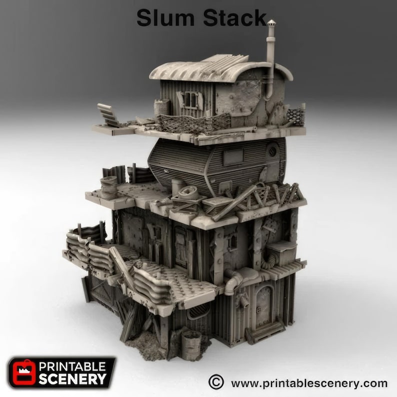 Wasteland Slums: Post Apocalypse, Tabletop Wargaming Scenery, Gaslands ...