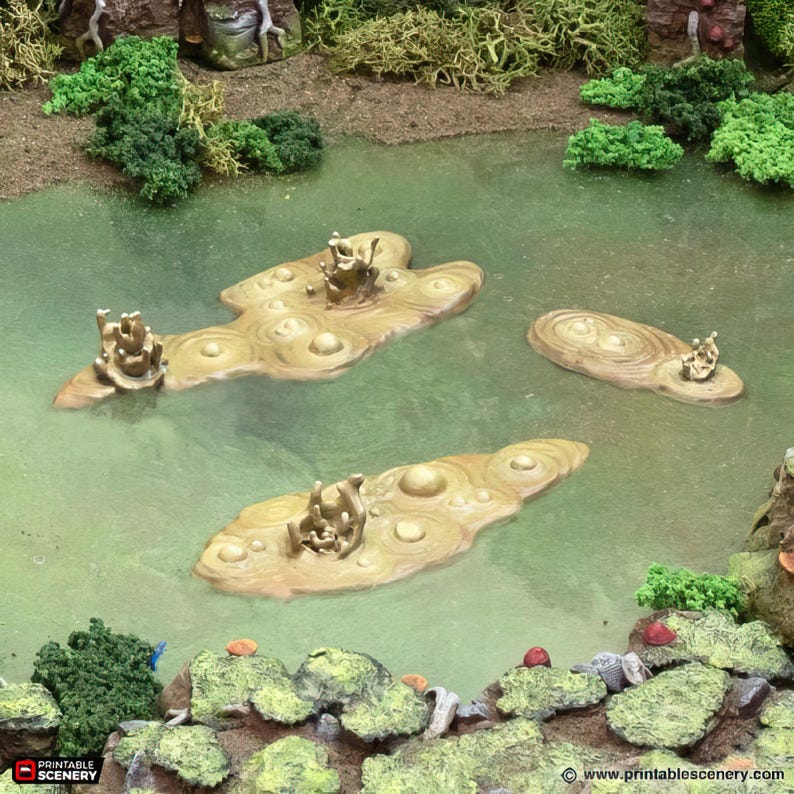 Bog of Stench Swamp Terrain: Tabletop RPG Scatter Tiles - Etsy