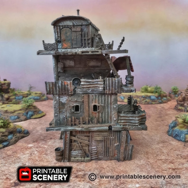Wasteland Slums: Post Apocalypse, Tabletop Wargaming Scenery, Gaslands ...