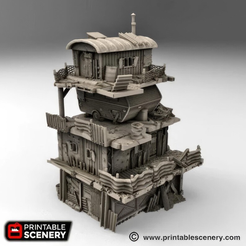 Wasteland Slums: Post Apocalypse, Tabletop Wargaming Scenery, Gaslands ...