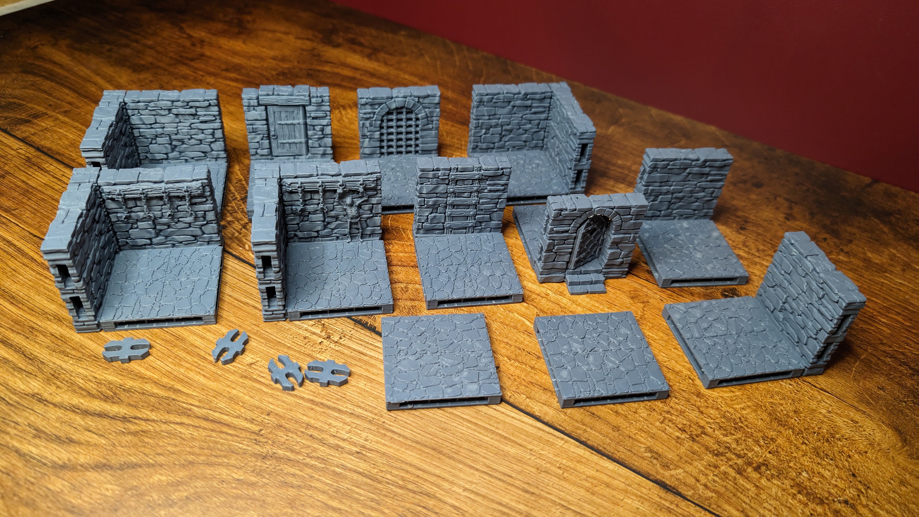 Dungeon Tile Set Large Room Openlock Printable Scenery Fantasy Terrain Starter Tabletop RPG ...