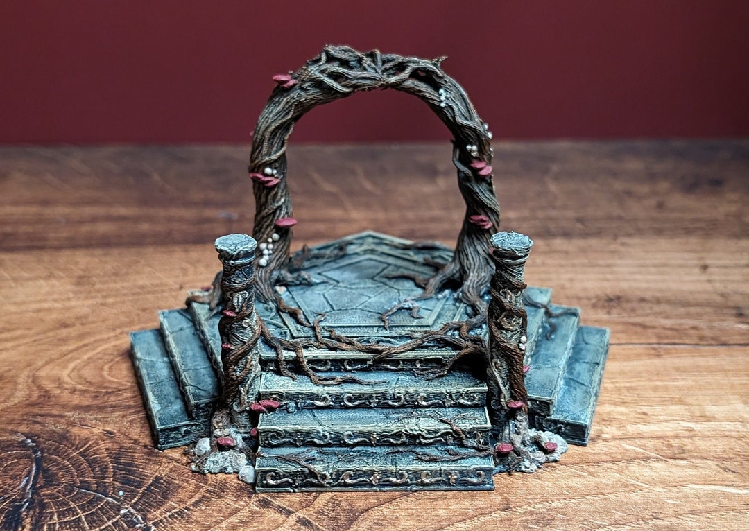 Elven Terrain Tile Elf Portal Shrine Prop Printable Scenery Woodland ...