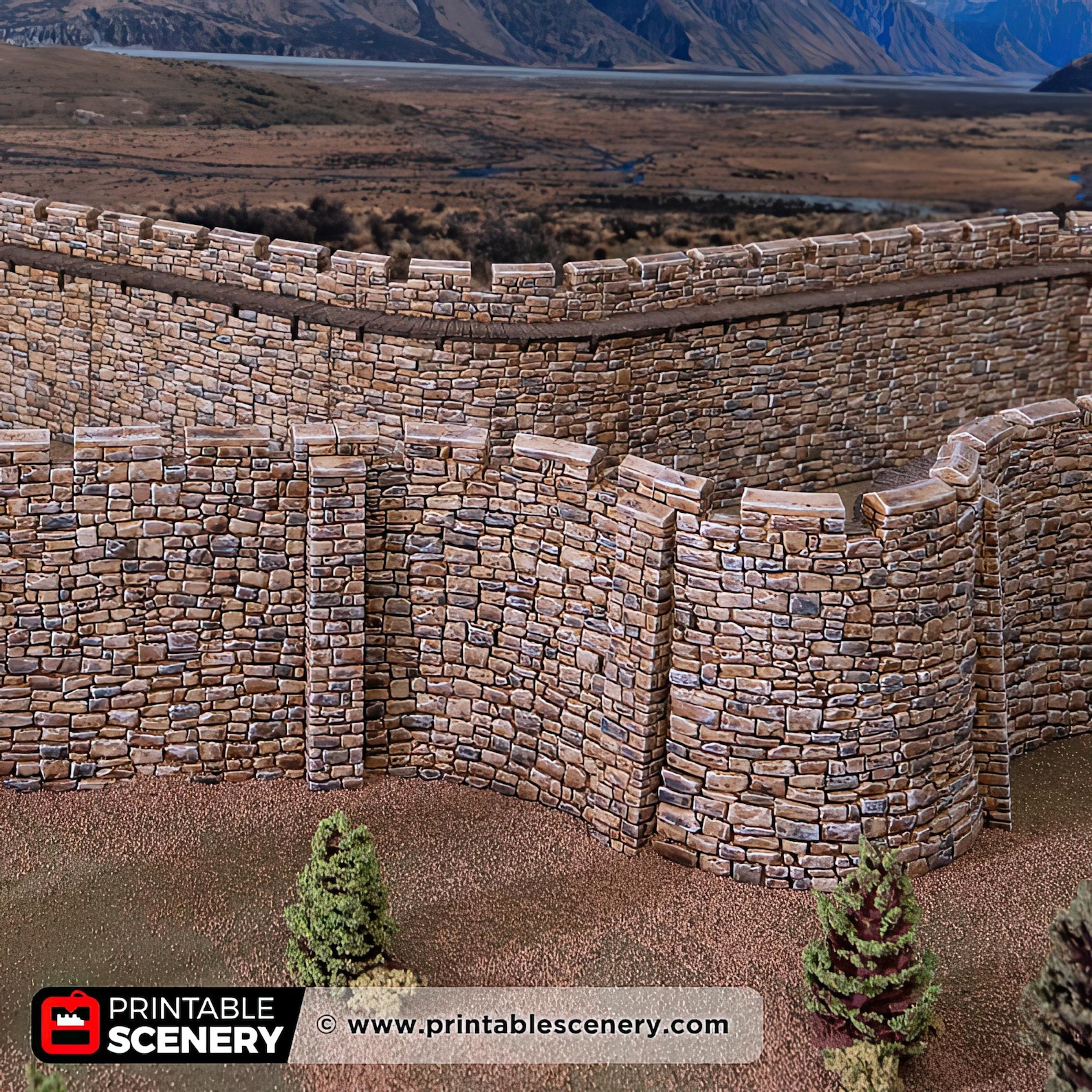 Castle Walls Tabletop Wargaming Fortification Historical Garrison ...