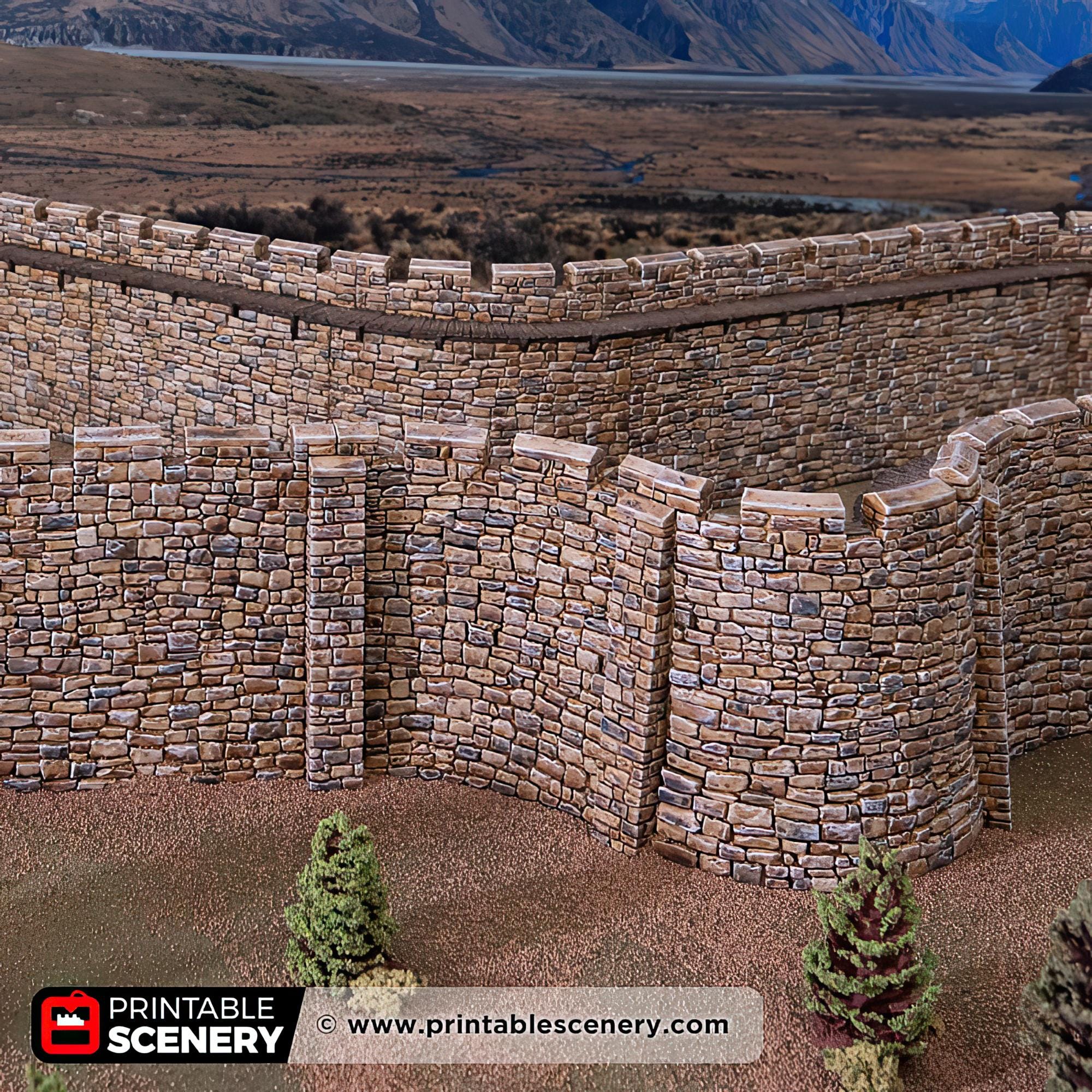 Castle Walls Tabletop Wargaming Fortification Historical Garrison ...