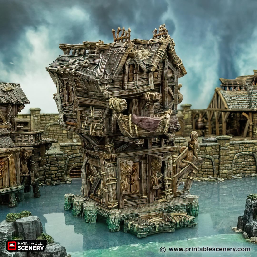 Pirate House Scatter Building Tabletop Roleplaying Game Boatswain ...
