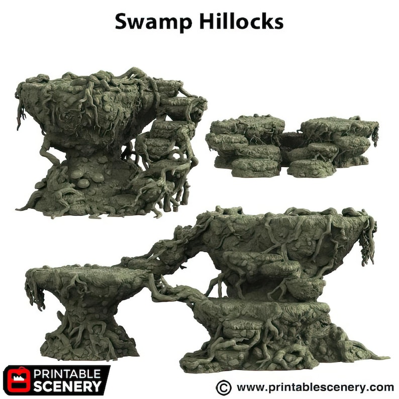 Platform Rocks Tabletop Terrain: Raised Swamp Encounter Prop - Etsy