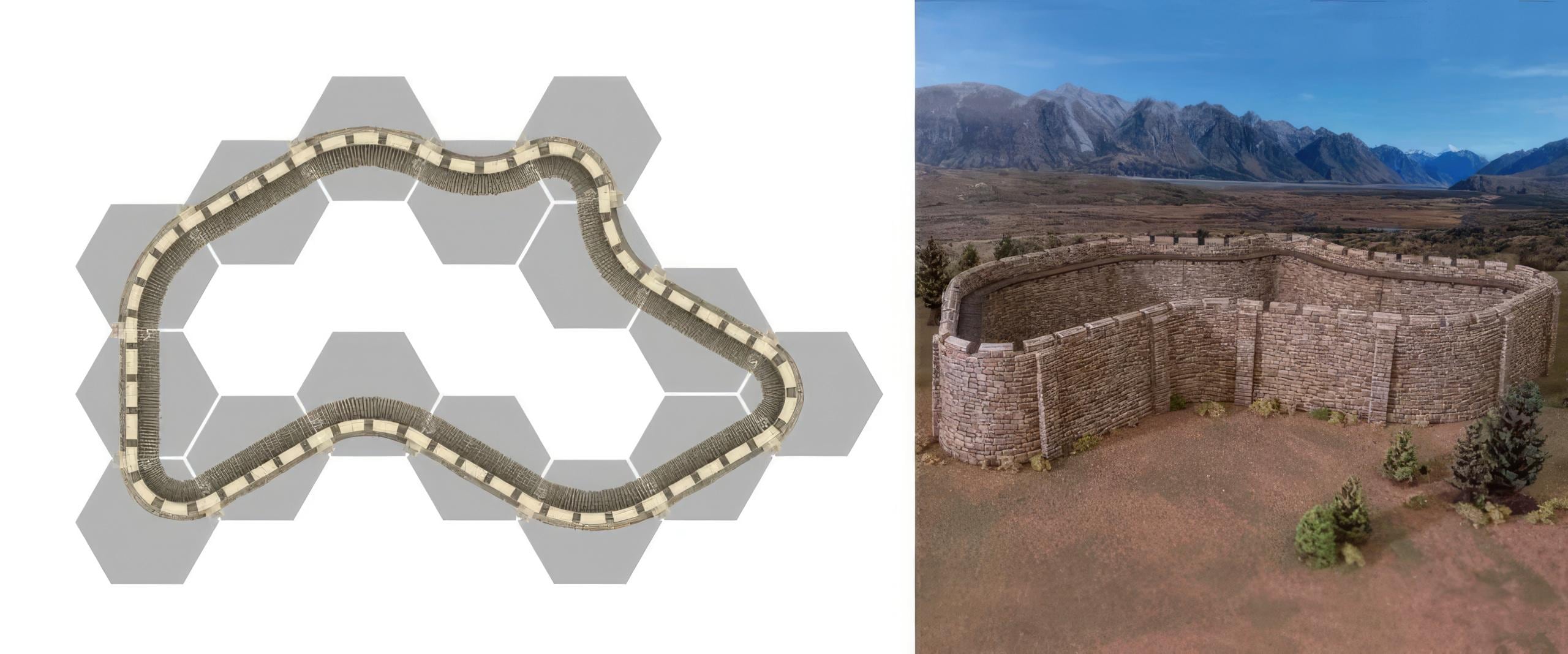 Castle Walls Tabletop Wargaming Fortification Historical Garrison ...