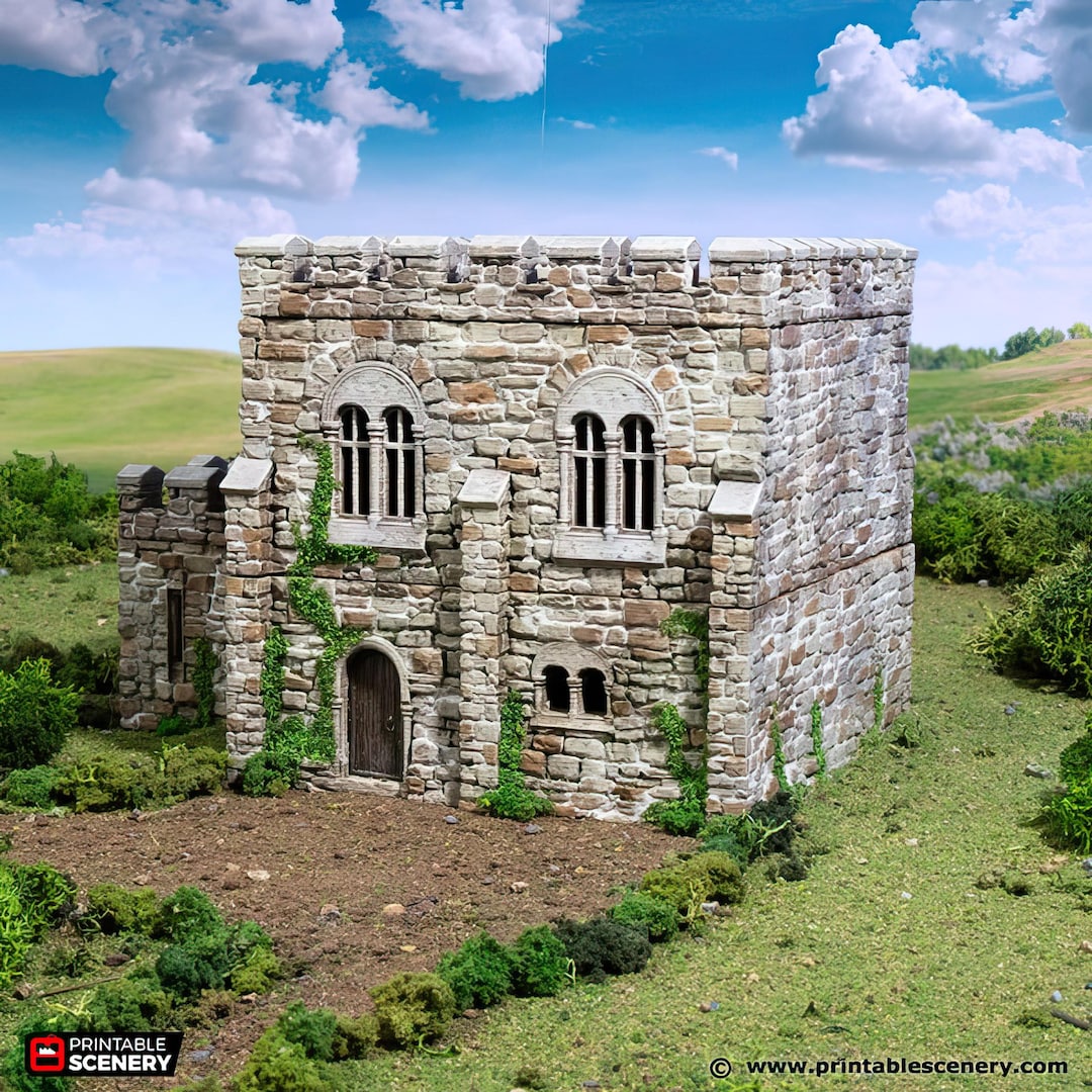 Norman Keep: Medieval Castle Terrain for RPG Tabletop Games - Etsy