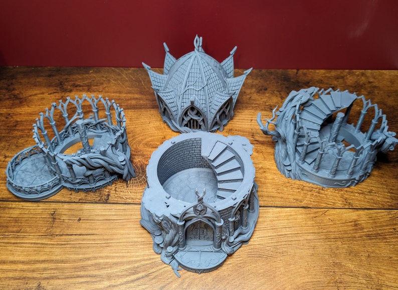 Elven Tower : 3D Printed Fantasy Tabletop RPG Scenery Terrain - Etsy