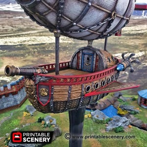 Dwarven Airship: Steampunk Skyship, Battleship, Pirate Flagship ...