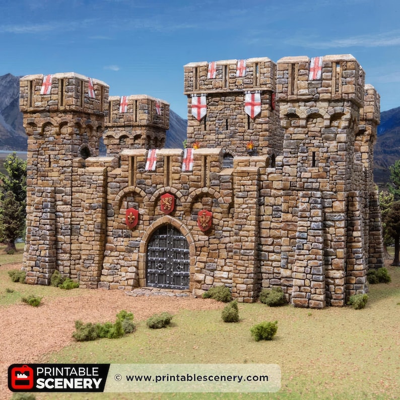 Medieval Stone Keep: Tabletop Fortress Wargaming Terrain, Duke's Fort ...