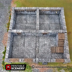 Prison Tile Set Large Room Building Openlock Printable Scenery Fantasy ...