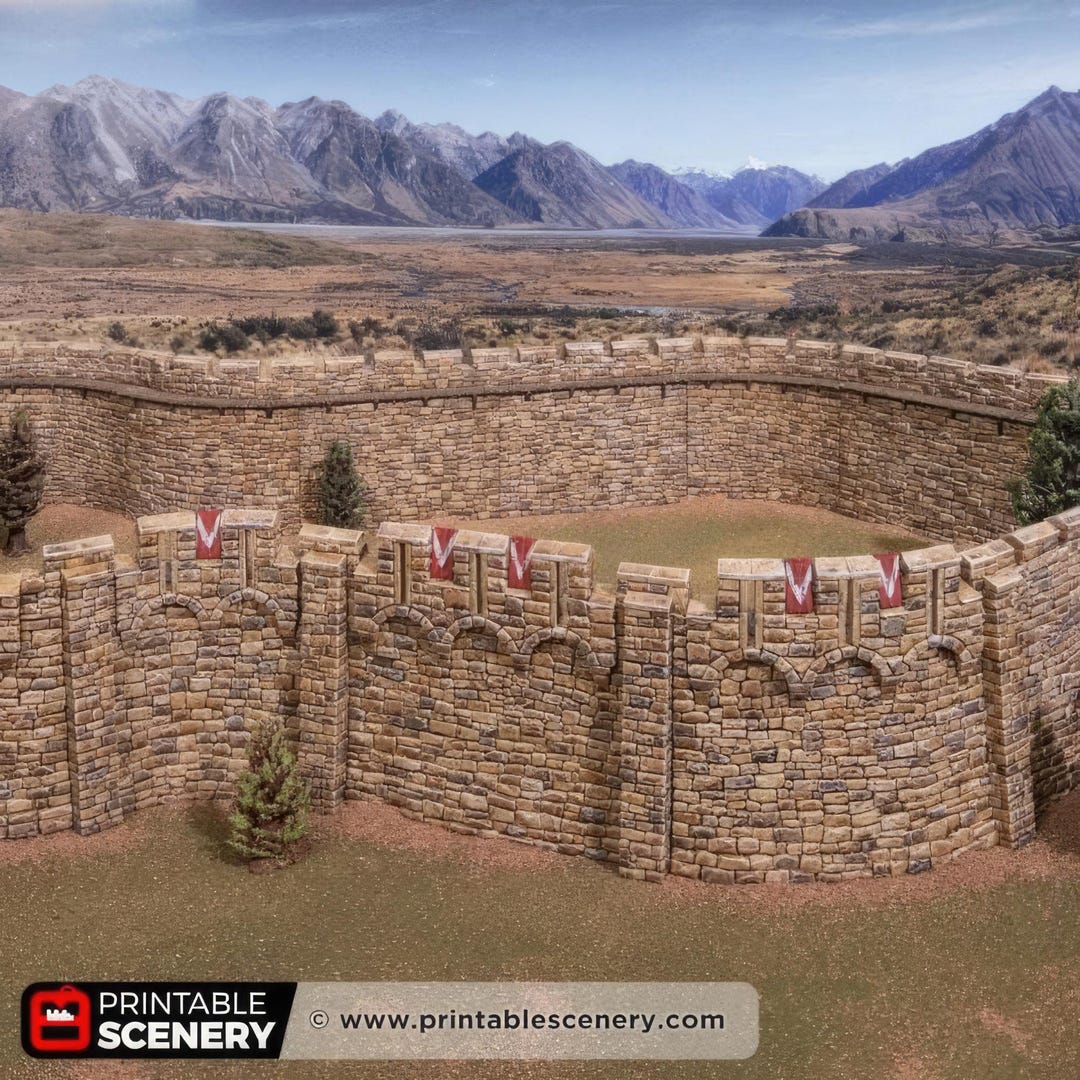 Bowman's Battlements: 3D Printed Castle Walls for Tabletop Wargaming ...