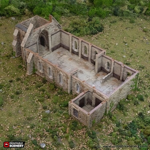Tabletop Terrain Church Building Historical Printable Scenery Fantasy ...