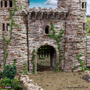 Tabletop Castle Tower Garrison Terrain Historical Fort Defence ...