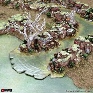 Swamp River Tiles Tabletop Scatter Terrain Printable Scenery Fantasy ...