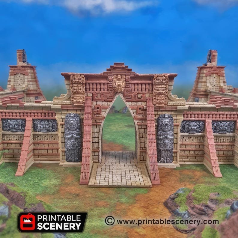 Alien Jungle Walls: Tabletop RPG Terrain, Lizardmen Bastions, Aztec ...