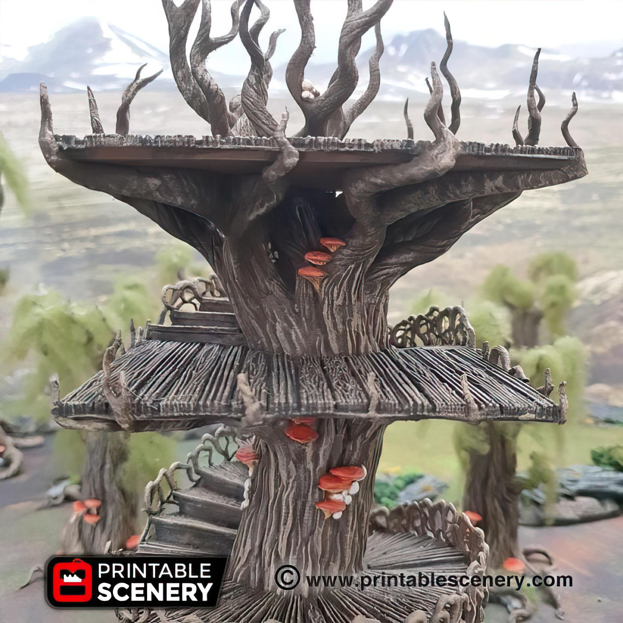 Tree Set Scatter Terrain: 3D Printed Woodland RPG Scenery - Etsy