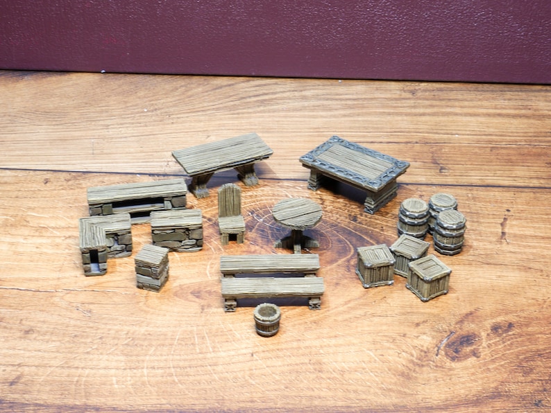 Tavern Tile Set: Modular RPG Terrain, Furniture, Dungeon Tiles Scenery ...