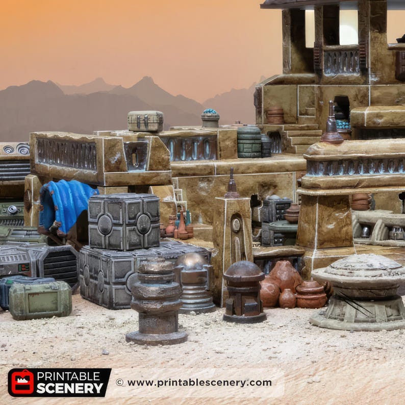 Desert Planet Scatter: Sci-fi Wargaming Furniture, Outer Rim Supplies ...