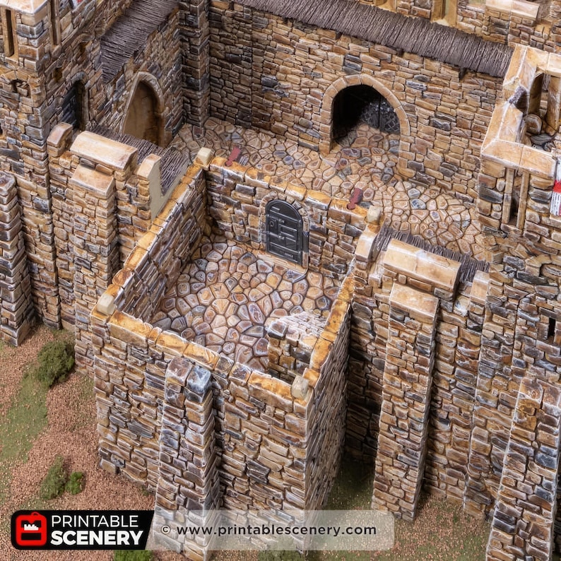 Medieval Stone Keep: Tabletop Fortress Wargaming Terrain, Duke's Fort ...