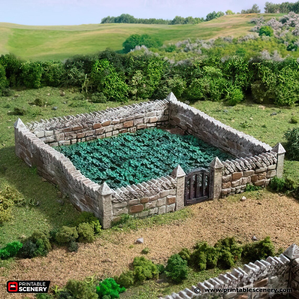 Farm Fields: Set of 3 Tabletop Scenery, Historical Wargaming Terrain ...
