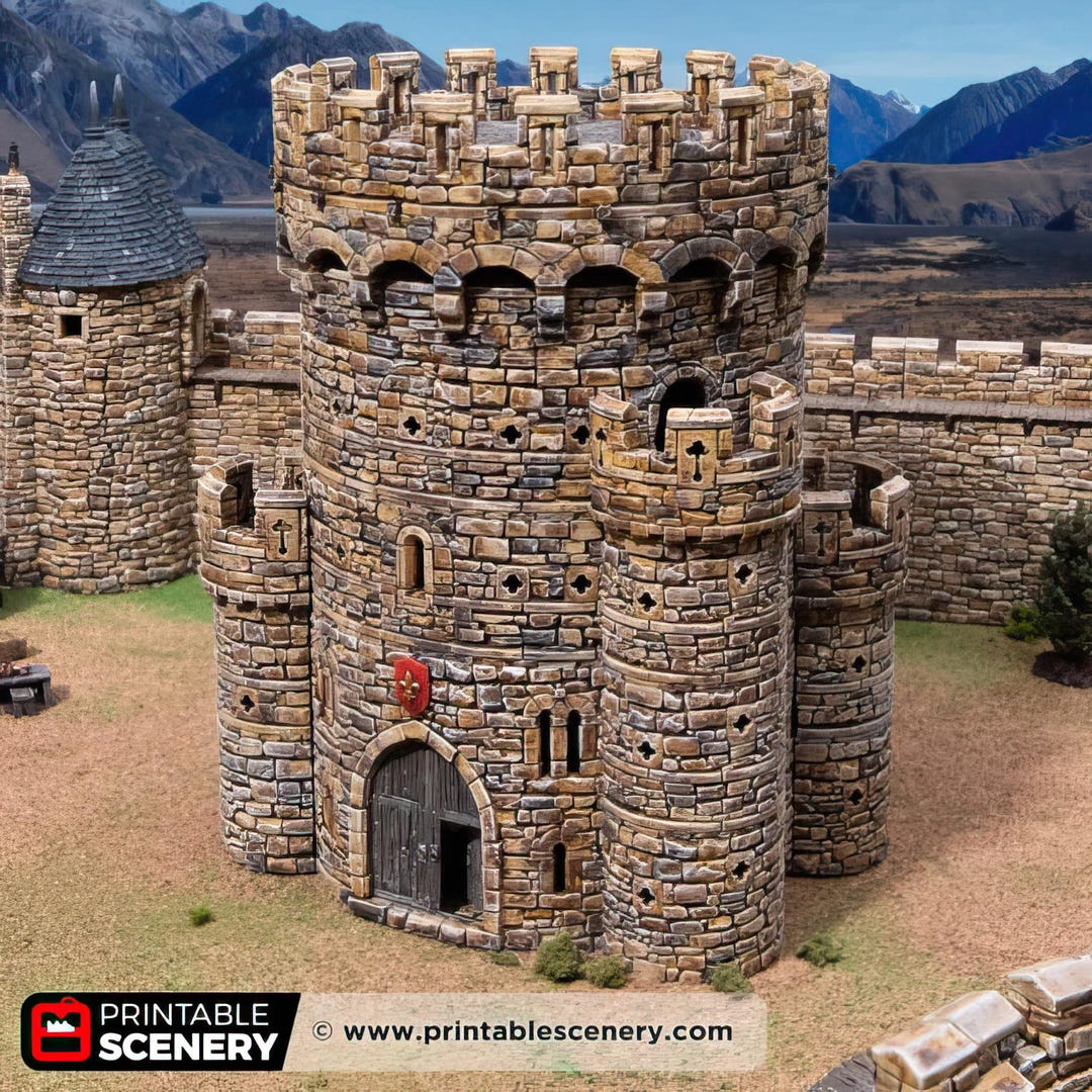 Count's Keep: Large Castle Tower, Wargaming Terrain, Fantasy or ...