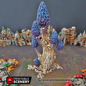 Mushroom Trees Morels, Set of 3: Scatter Terrain for Fantasy Rpgs ...
