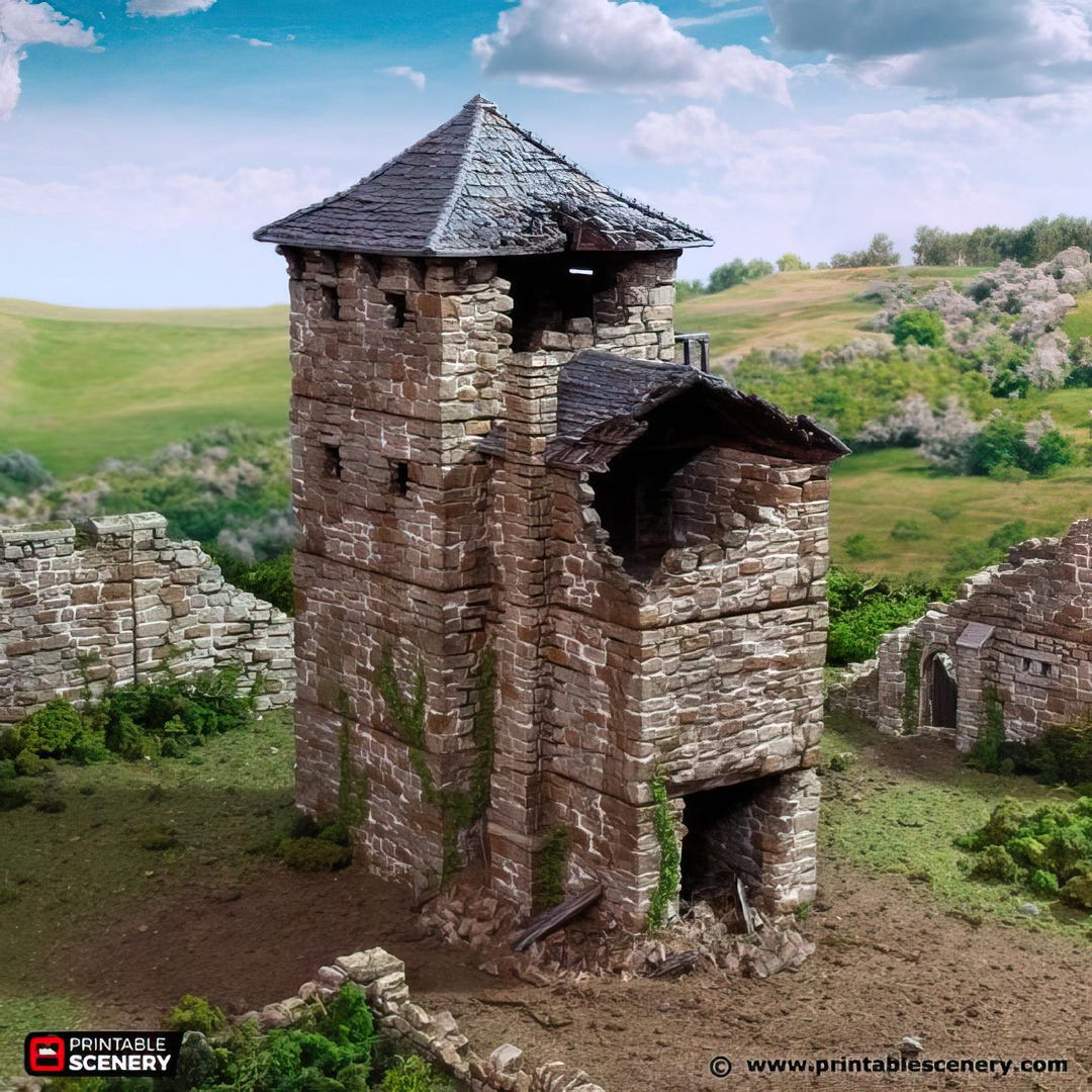 Fort Tower Tabletop Building Castle Garrison Terrain Historical ...