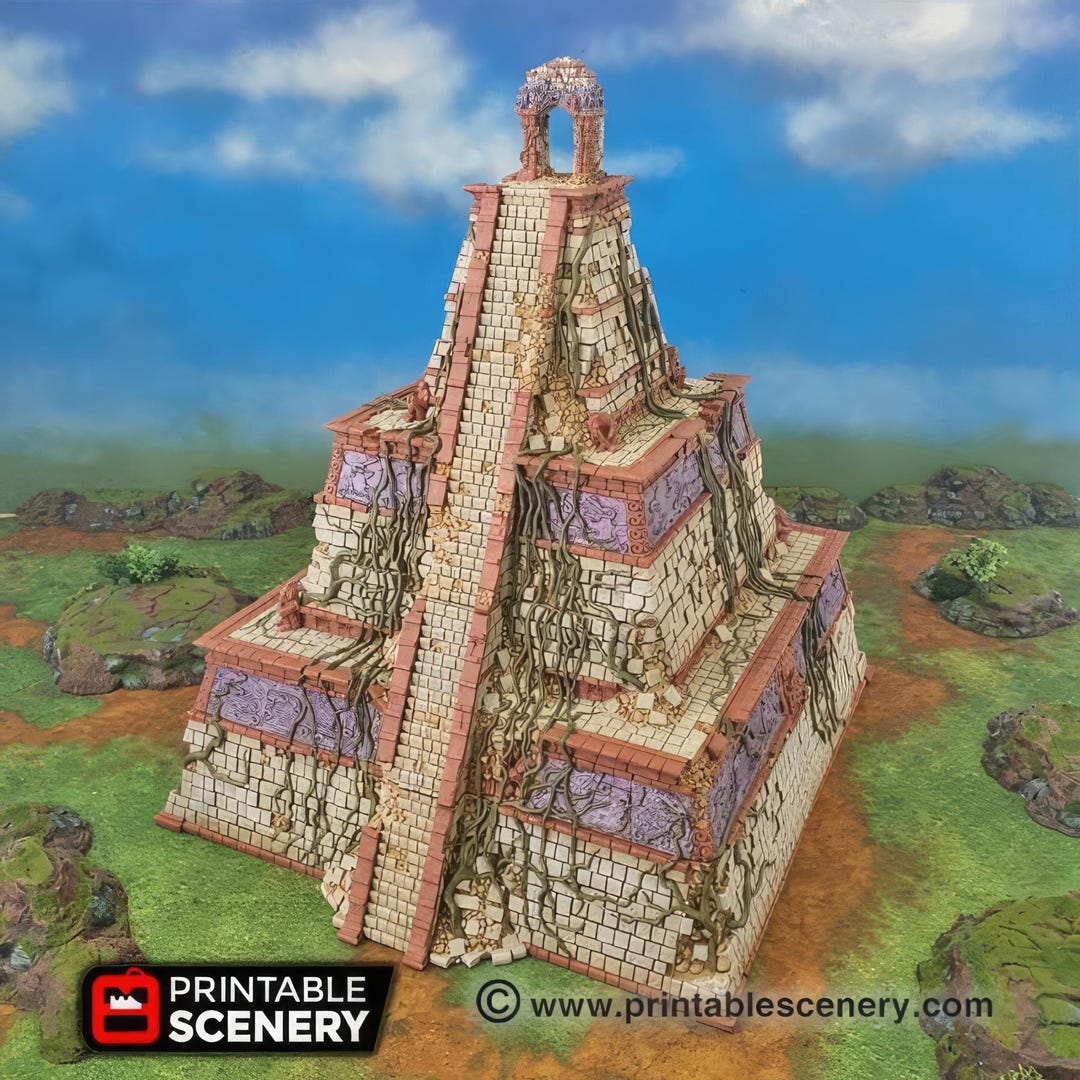 Pyramid Tabletop Scatter Terrain With 5e Module Sci-fi Futuristic ...