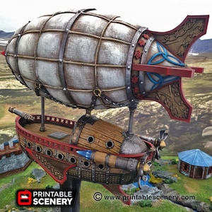 Dwarven Airship: Steampunk Skyship, Battleship, Pirate Flagship ...