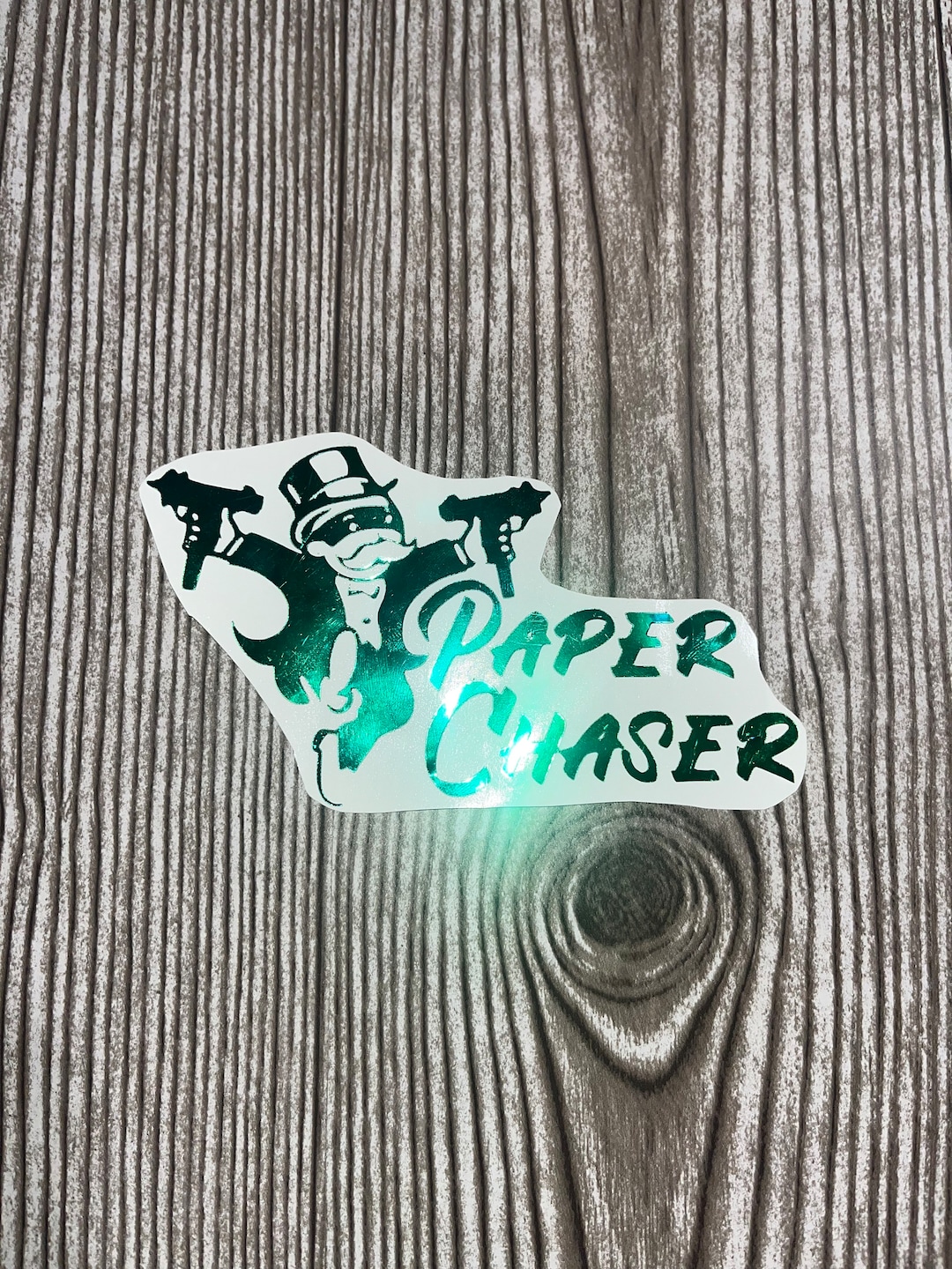 Paper Chaser Decal - Etsy