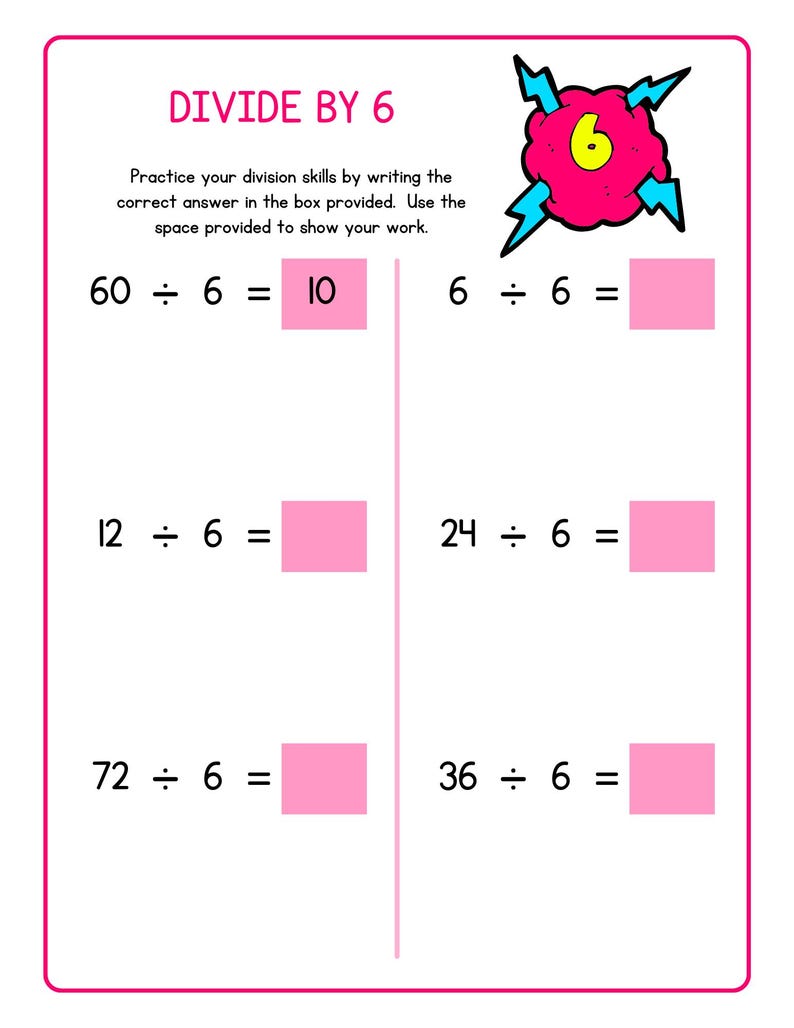 Grade 3: Math Worksheets Bundle - Multiplication, Division, Fractions ...