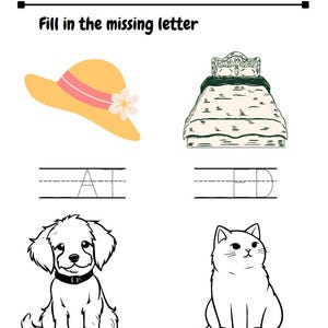 Kindergarten: Learning Printables Fun Tracing, Matching Sound ...