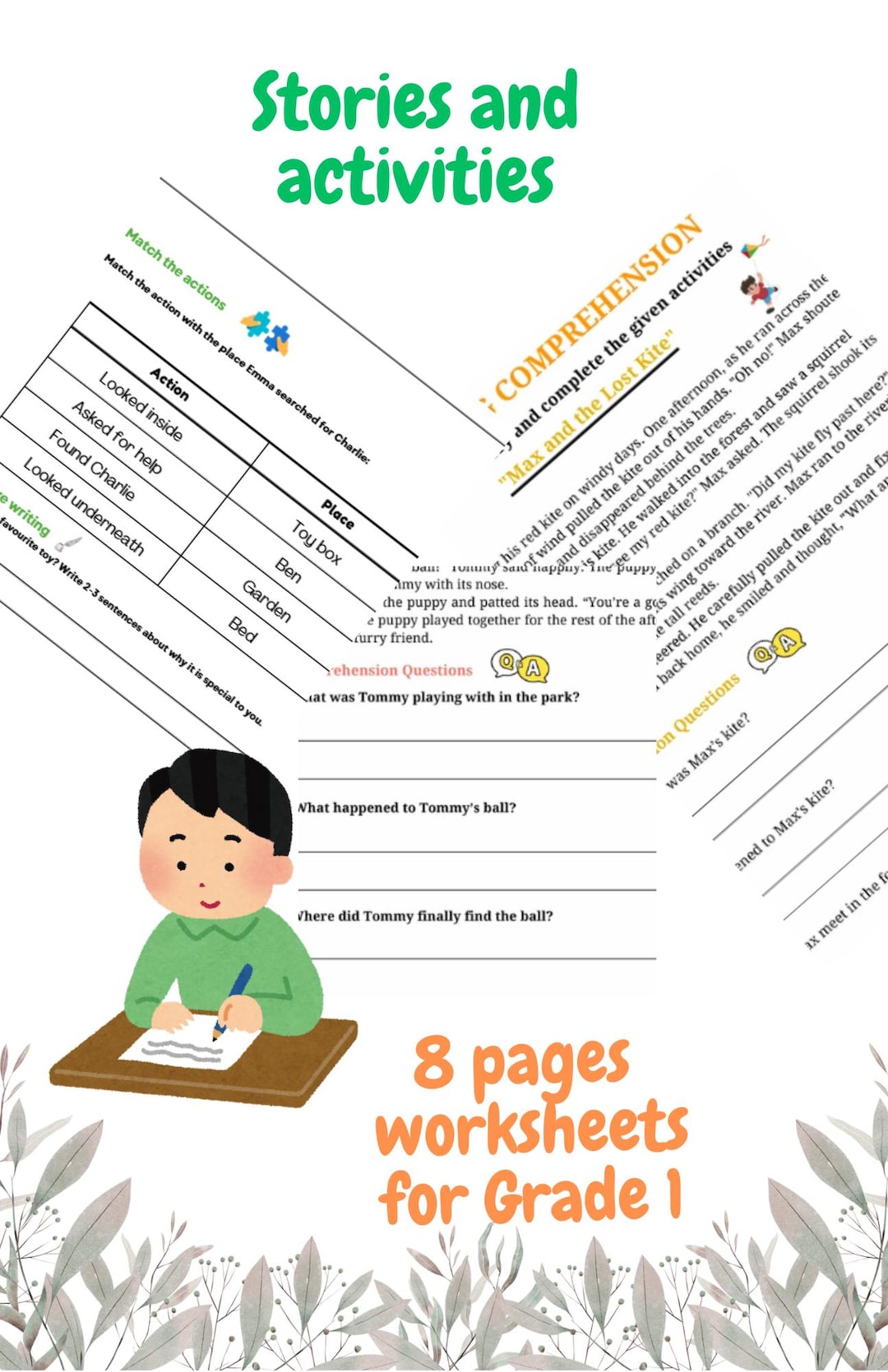Reading Comprehension for 1st Grade | Engaging Stories With Activities ...