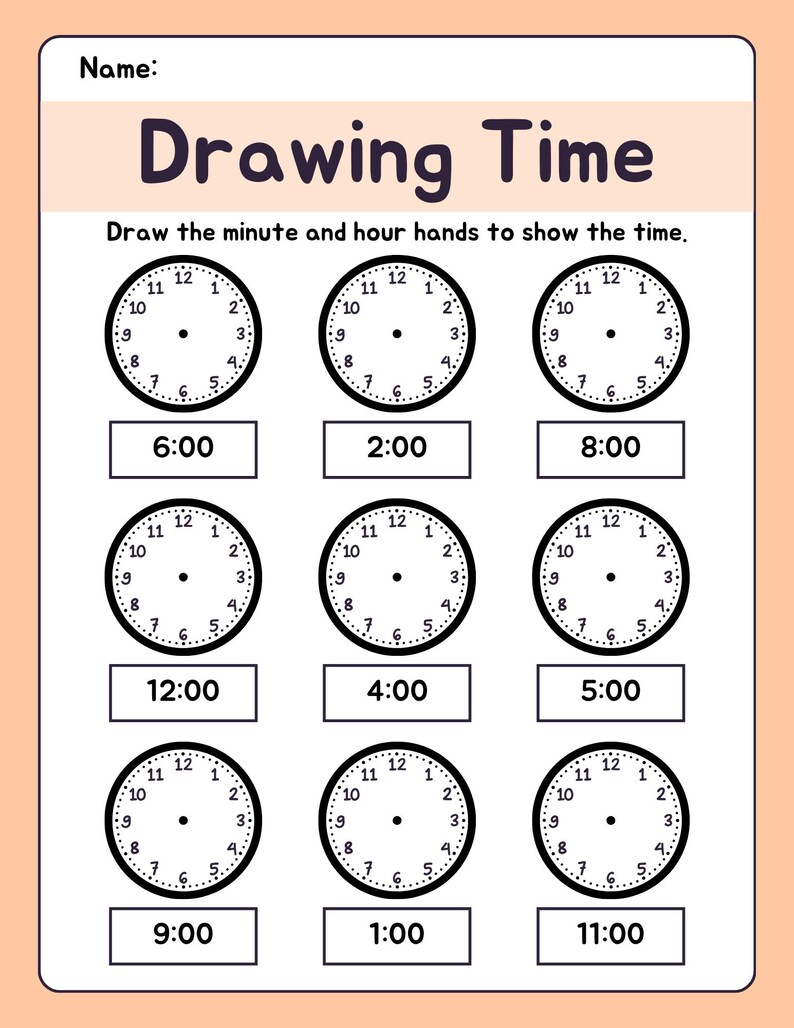 Grade 2 Math Worksheets: Place Value & Telling Time (digital Download ...