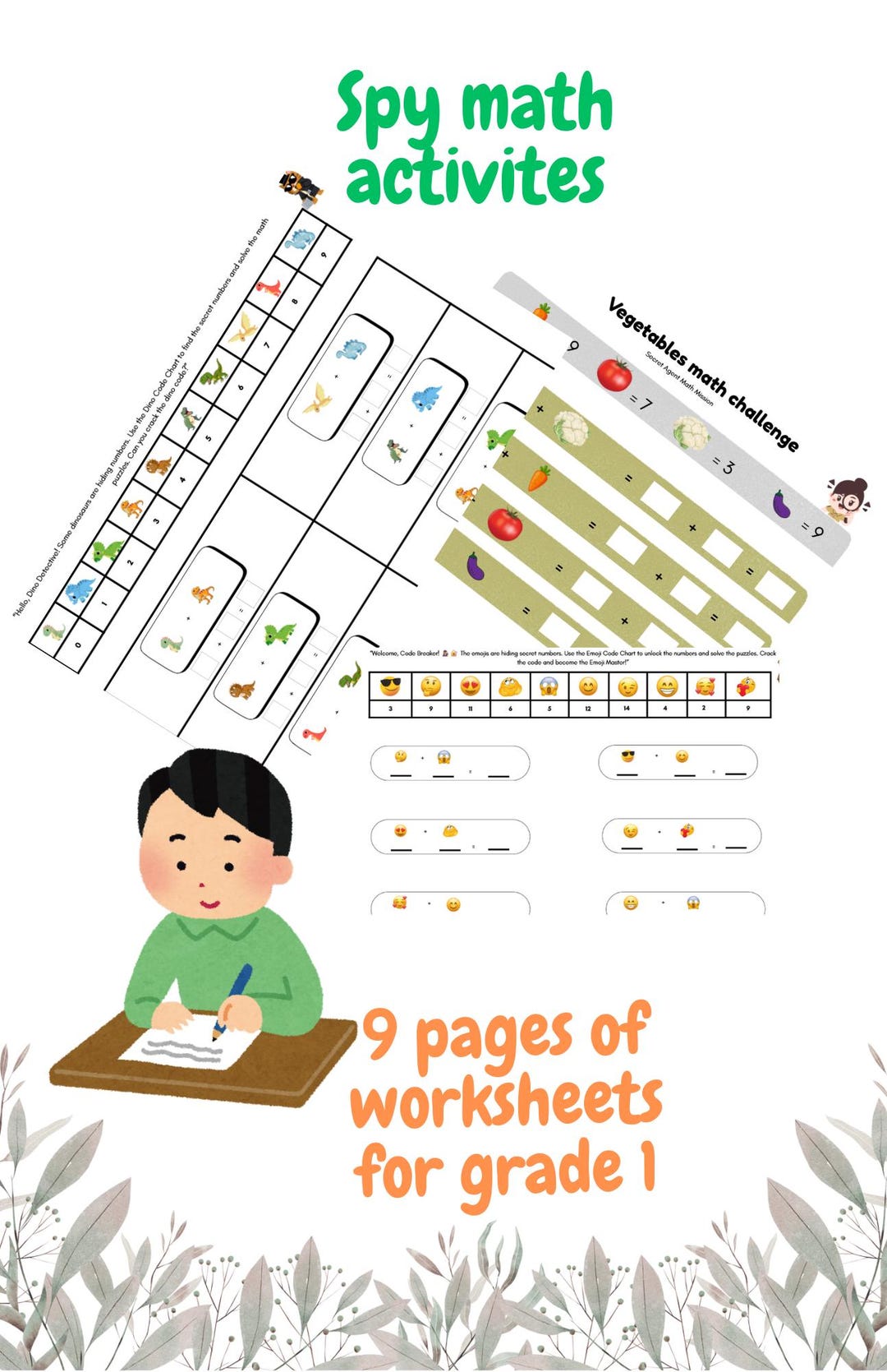 Math Code Breaker Worksheets | Fun Printable Puzzles With Emojis ...