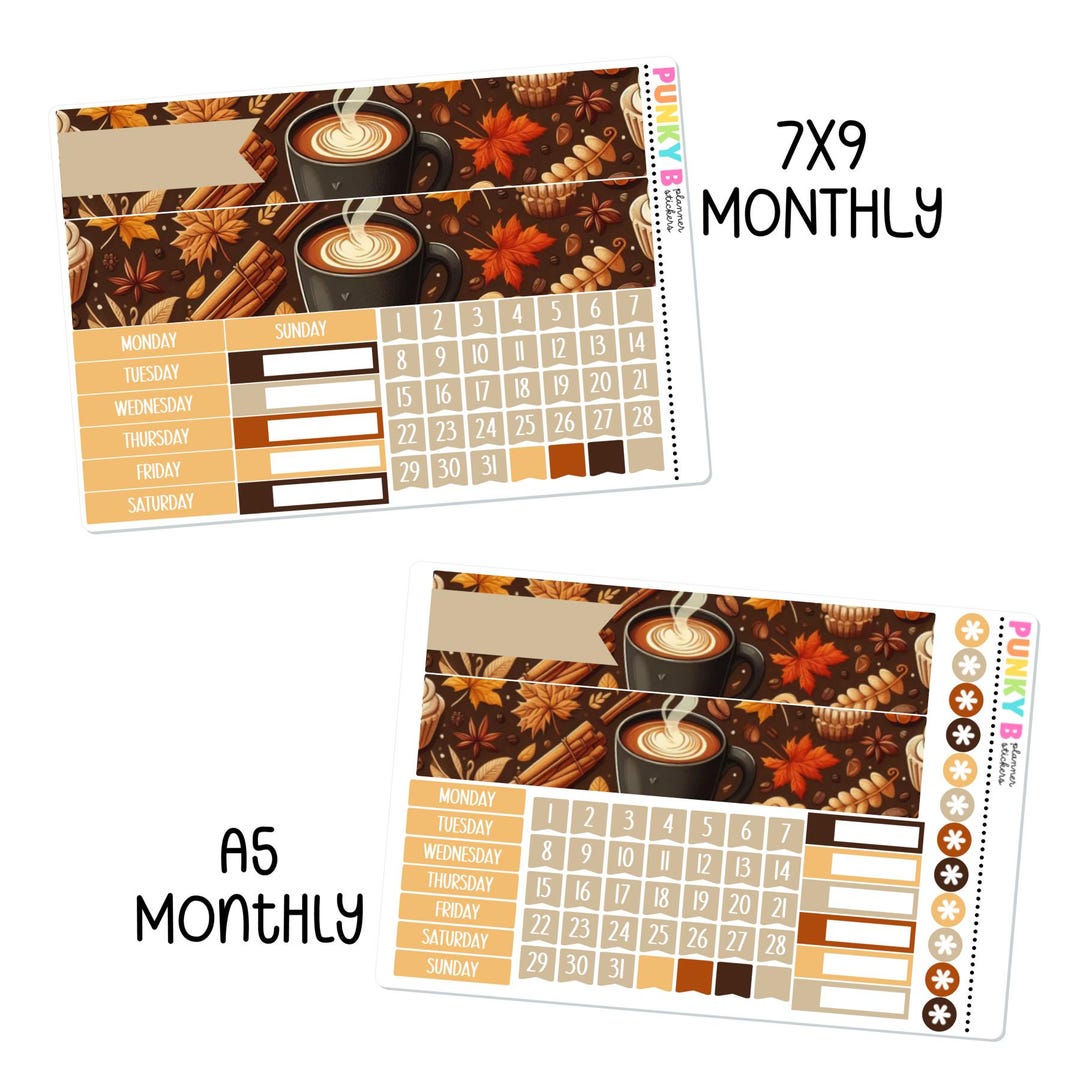 PUMPKIN EVERYTHING Monthly Layout Kit - Etsy