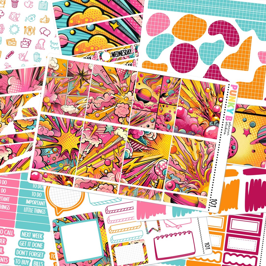 COMIC STRIP COLLECTION Planner Stickers - Etsy