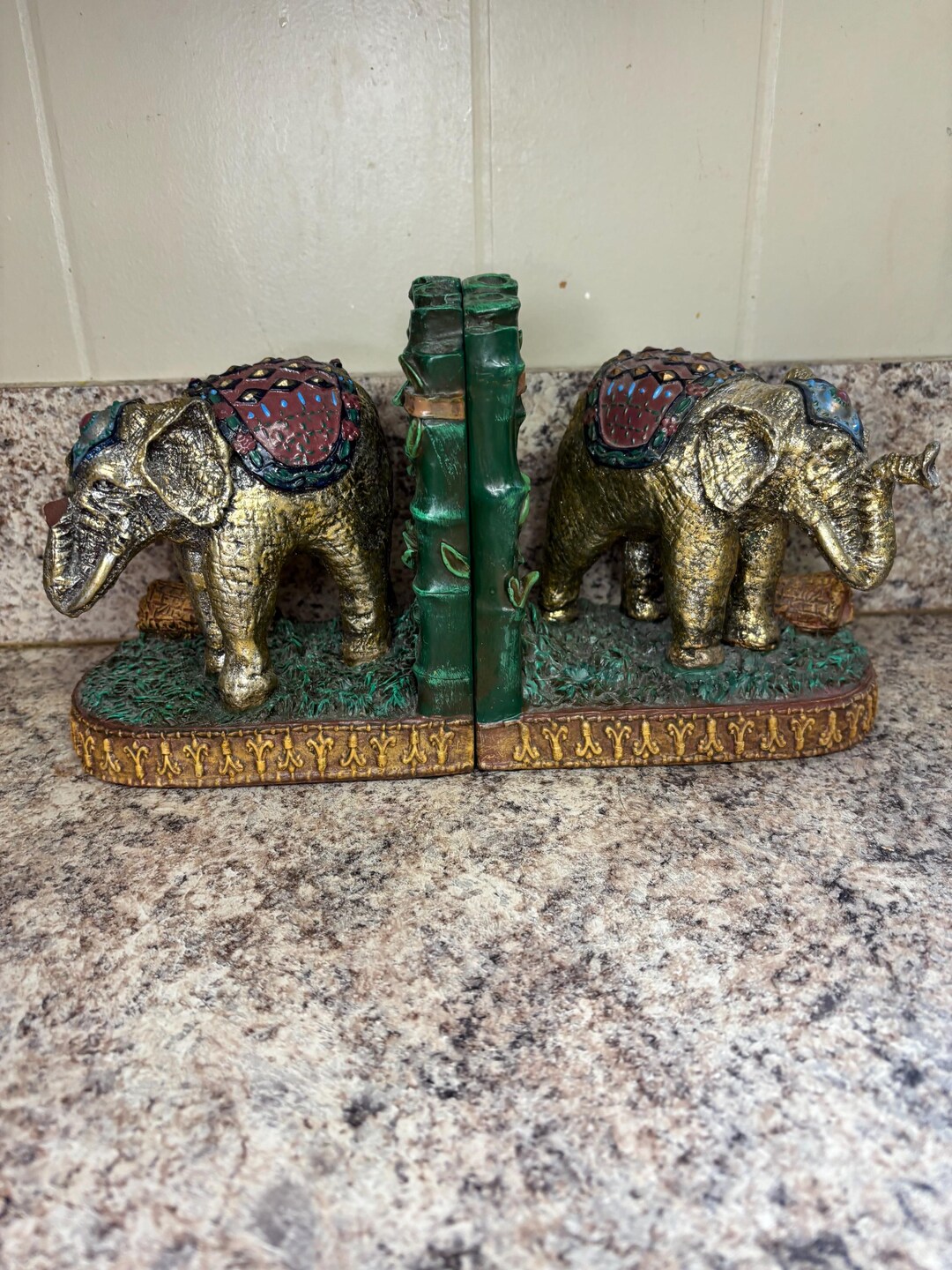Vintage Elephant Bookends - Etsy