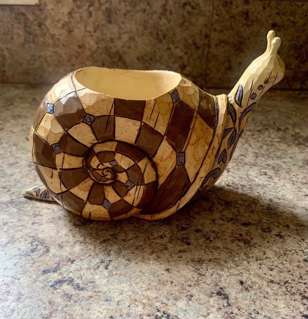 Jim Shore Snail Votive Candle or Plant Holder Polyresin Outdoor Safe - Etsy