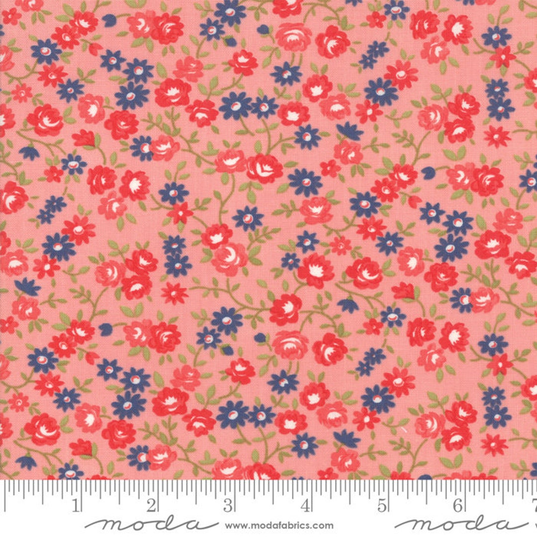 1 Yard Piece Early Bird Rosie in Pink: Sku 55194-13 Cotton Quilting ...