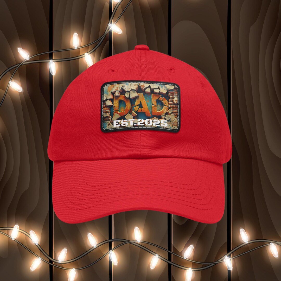 Personalized Dad Hat, New Dad Present, Dad EST Hat, Grandpa Hat ...