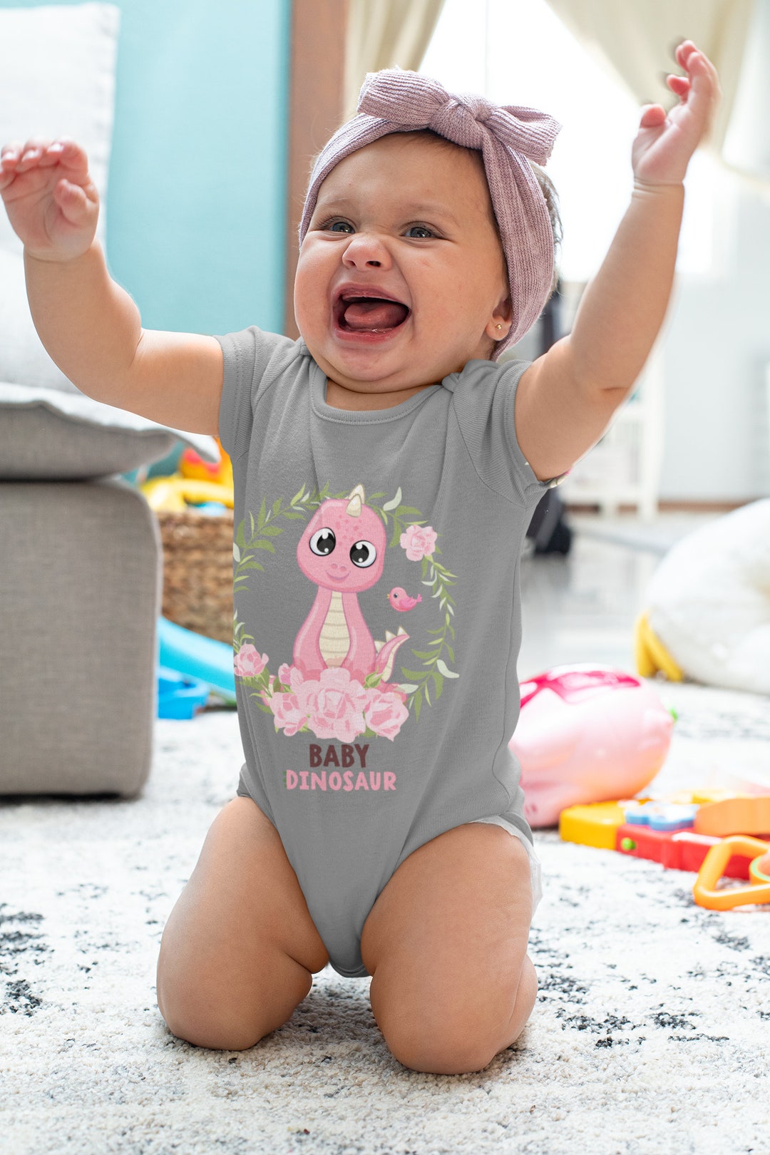 Dino Baby Infant Bodysuit,funny Dinosaur Baby Cute, Baby Shower Gift ...